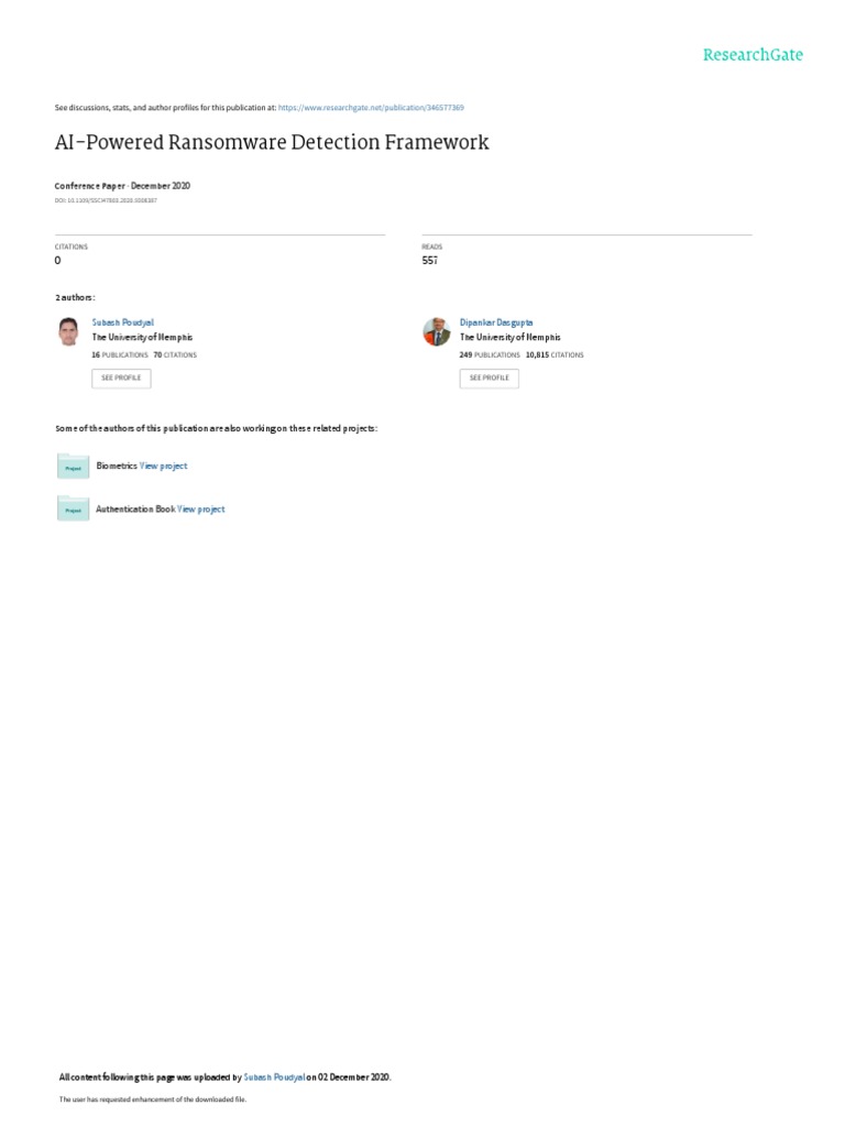 AI Powered Ransomware Poudyal | PDF | Ransomware | Malware