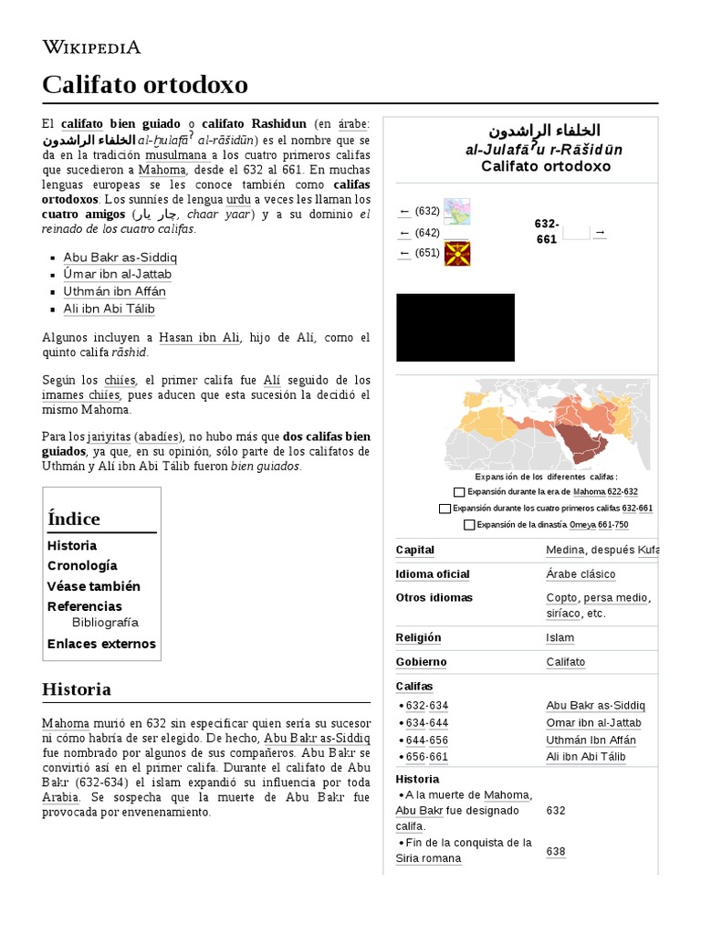 Califato Ortodoxo | PDF | Sharia | Religiones abrahámicas
