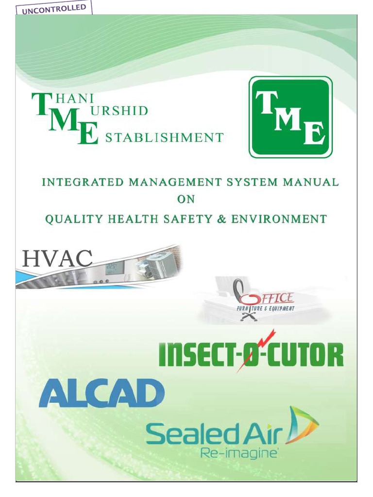 Integrated Management System Manual | PDF | Risk | Risk Assessment