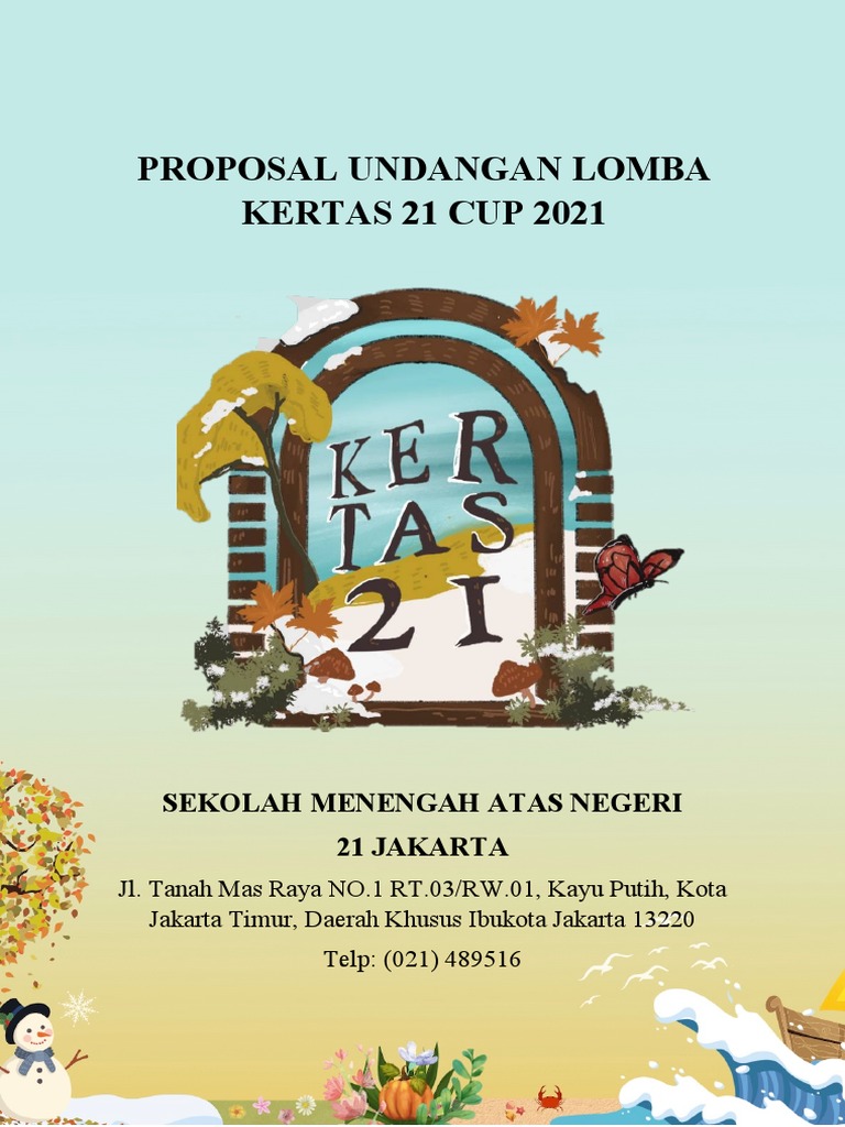 Proposal Undangan Lomba Kertas 21 Cup 2021 | PDF