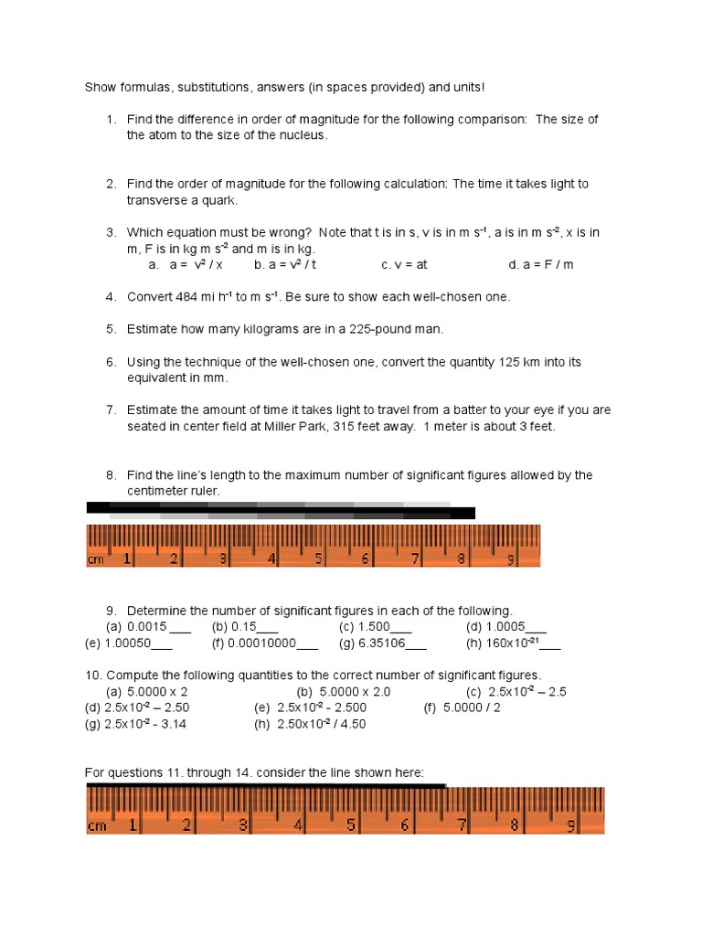Introduction To Physics | PDF | Significant Figures | Physical Quantities