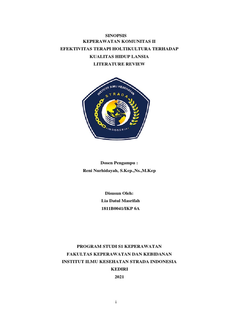 Lia Datul Masrifah - 1811B0041 - IKP 6A - Komunitas II (Sinopsis) Bu Reni | PDF