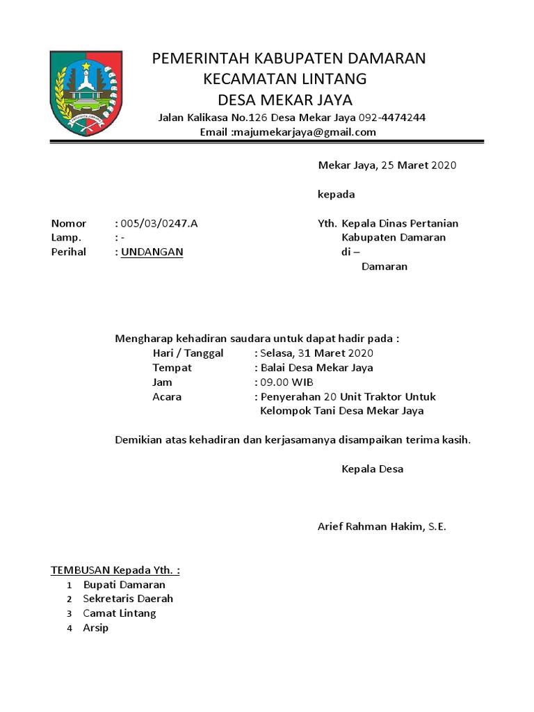 Tes Komputer Perangkat Desa Buat Surat Resmi | PDF