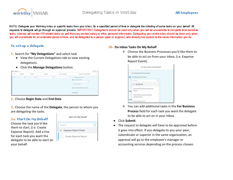 Delegating Tasks in Workday: Do Inbox Tasks On My Behalf | Download ...