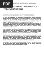 Therapeutic Modality | PDF | Psychotherapy | Prison