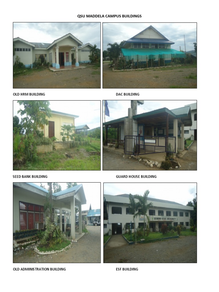 Qsu Maddela Campus Buildings: Old HRM Building Dac Building | PDF