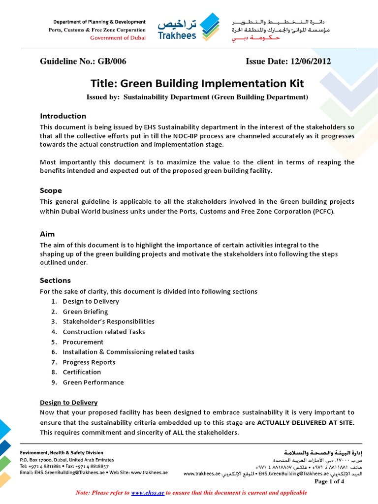 Green Building Implementation Kit | PDF | Green Building | Economies