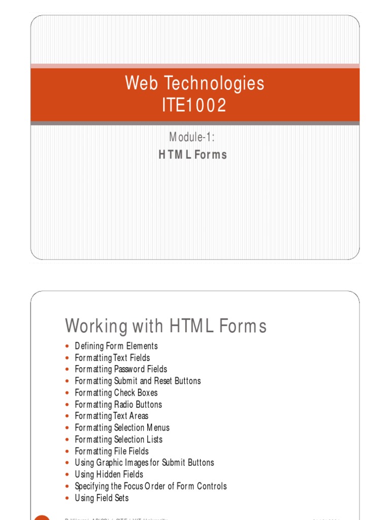 Web Technologies ITE1002: Module-1 | PDF | System Software | Computer Science