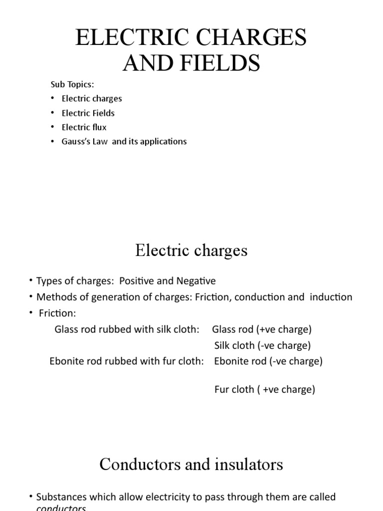 Electric Charges | PDF | Electric Charge | Electricity