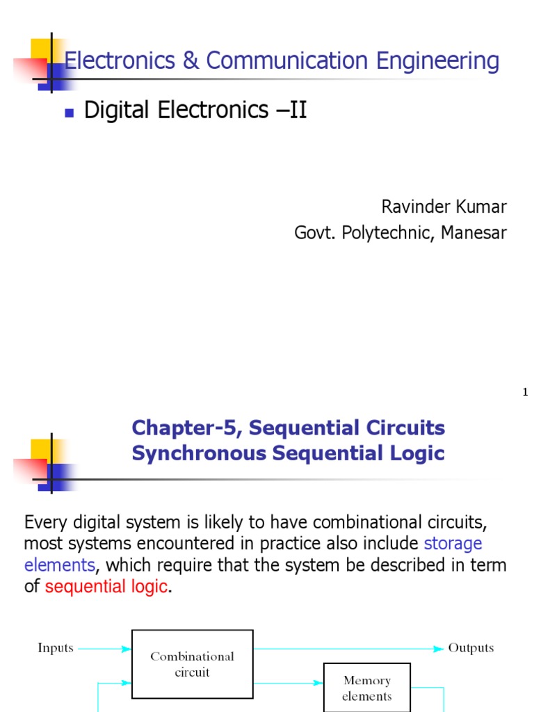 Sequential Circuits | PDF | Electronic Engineering | Electrical Circuits
