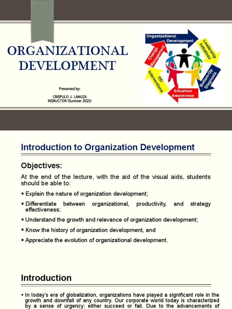 Organizational Development MOD1 | PDF | Organization Development | System