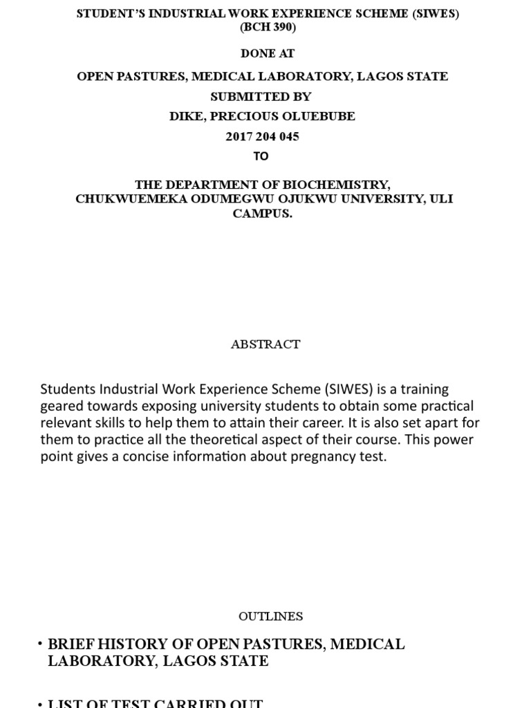 Dike, Precious Oluebube | PDF | Pregnancy | Human Chorionic Gonadotropin