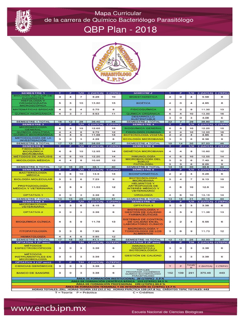 Mapa Curricular QBP 2018 | PDF