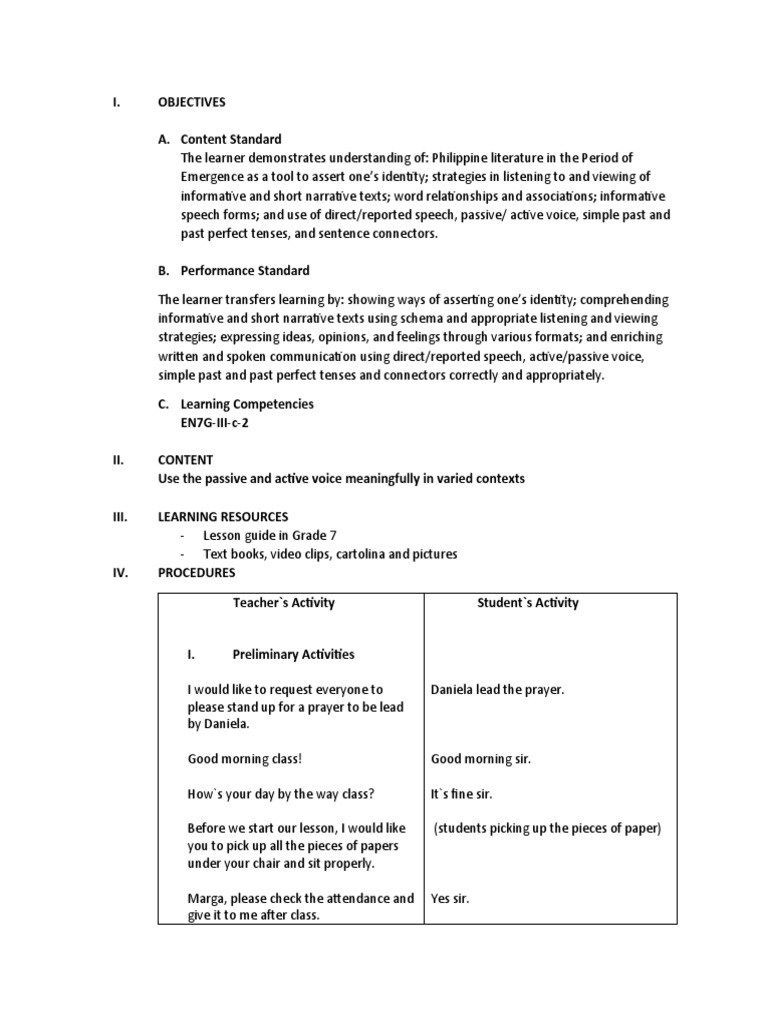 Lesson Plan Adverbs | PDF | Adverb | Verb