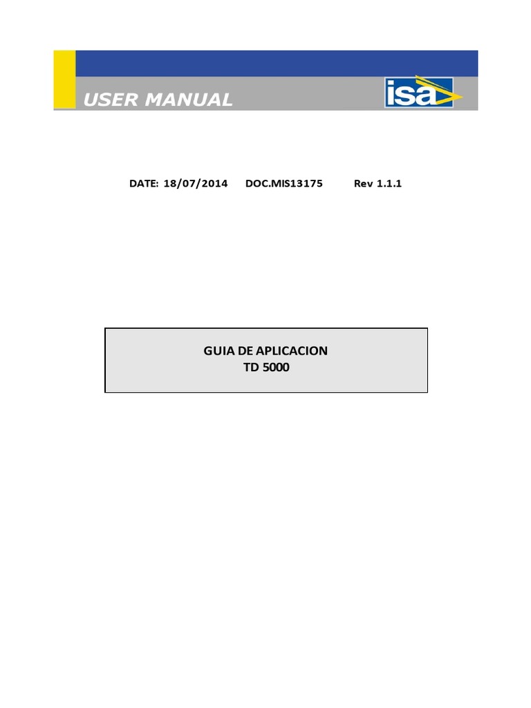 9, MIS13175-TD 5000 APPLICATION - GUIDE - Es | PDF | Resistencia ...