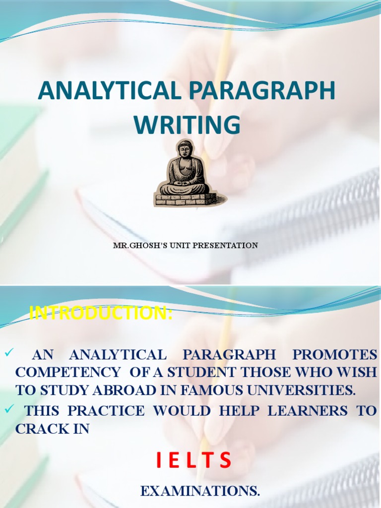 Analytical Paragraph Writing | PDF | Narrative | Chart