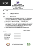 SGC Minutes of The Meeting | PDF