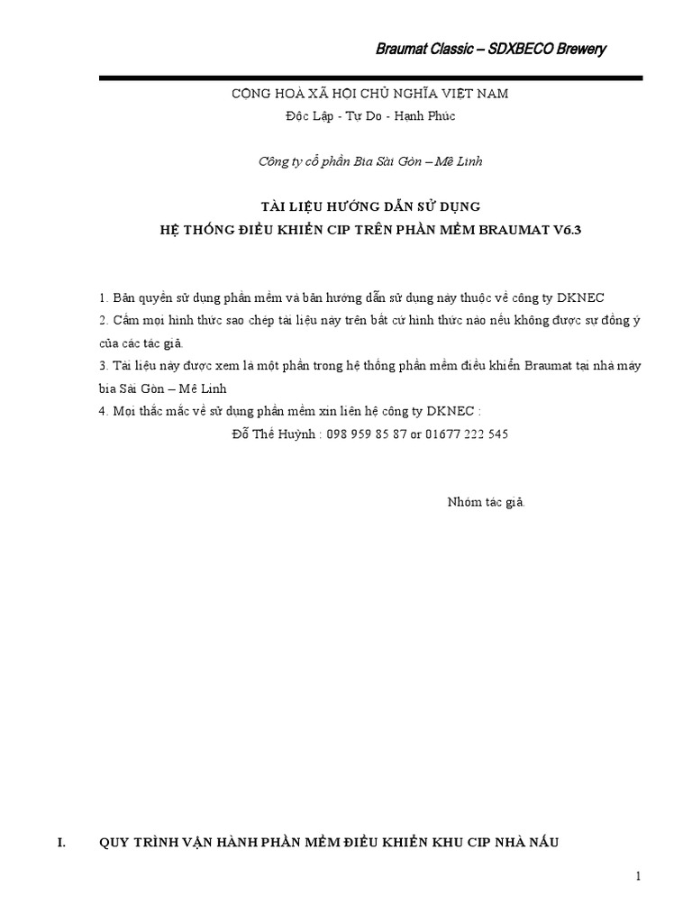 Quy Trinh CIP Trong Nha May Bia | PDF