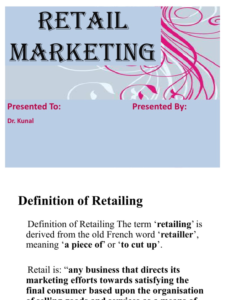 Retail Marketing | PDF | Retail | Marketing