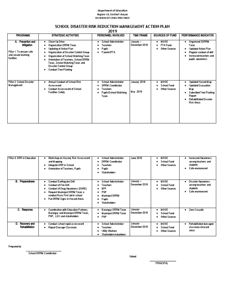 DRRM Action Plan | PDF | Disaster Risk Reduction | Emergency Management