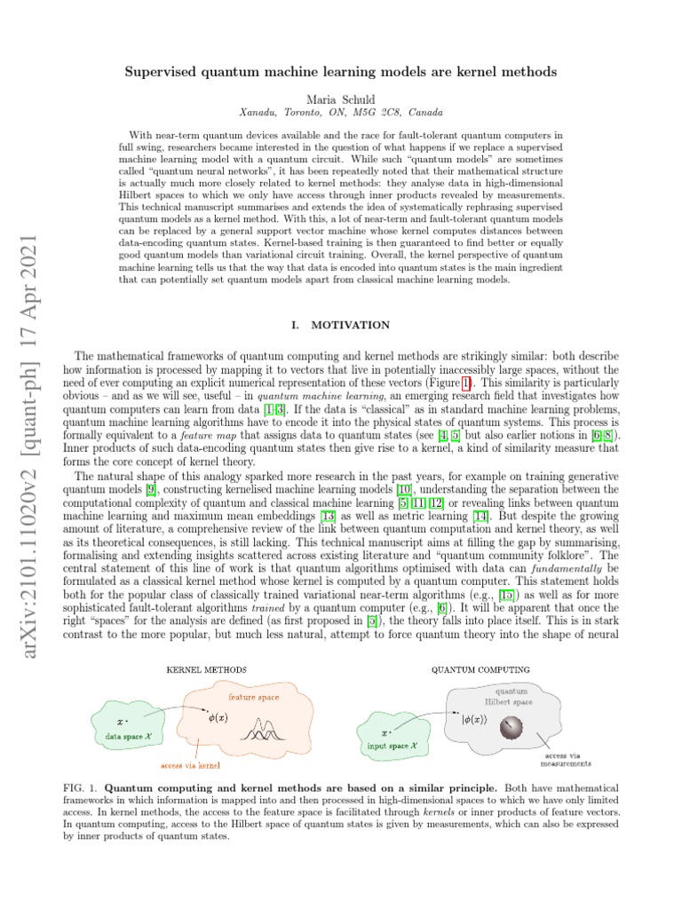 QNNs Are Kernel Methods | PDF | Matrix (Mathematics) | Quantum Mechanics