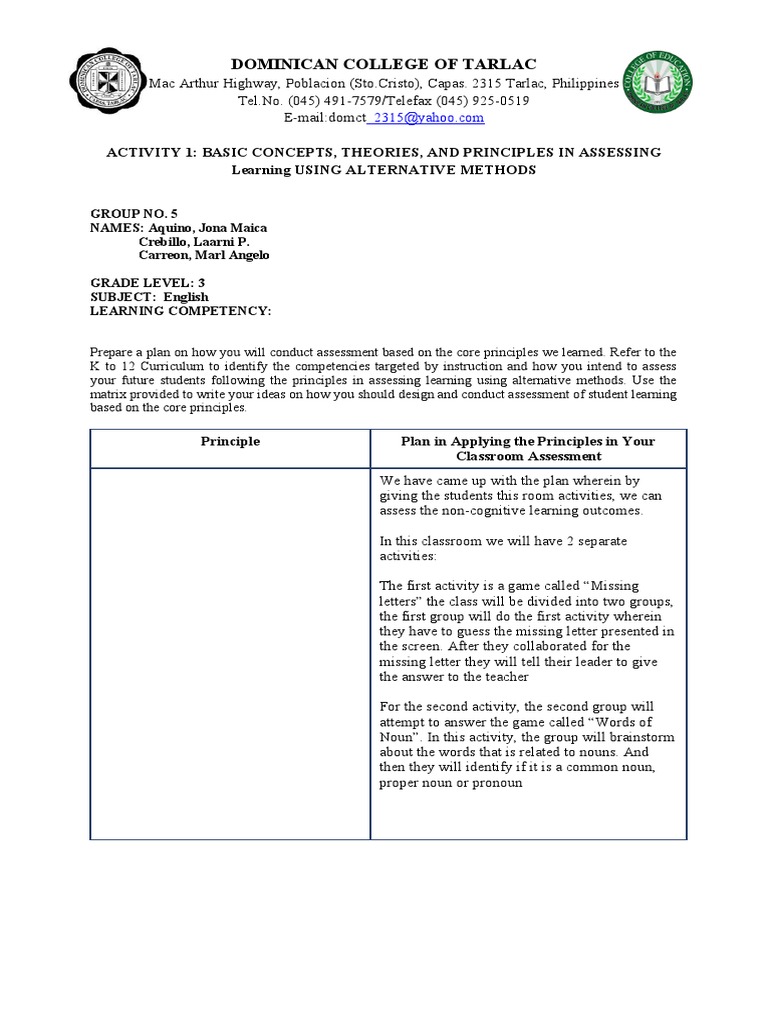 Activity 1 Asl2 | PDF | Communication | Educational Psychology