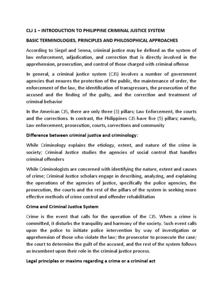 CLJ 1 - PCJS | PDF | Crimes | Crime & Violence