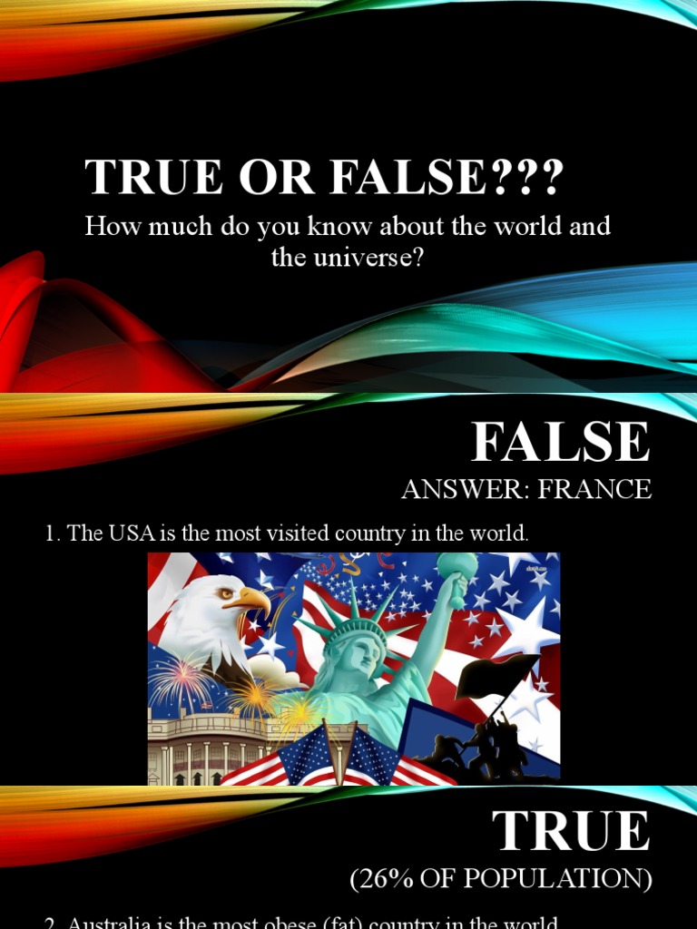 True or False Fun Facts Games Icebreakers Reading Comprehension ...