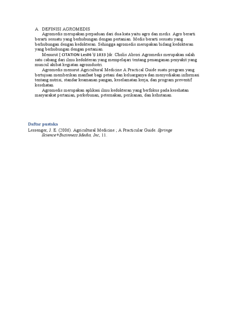 Definisi Agromedis | PDF