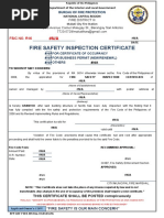 FSED 2F Application Form FSIC For Occupancy Permit Rev02 | PDF | Fire ...