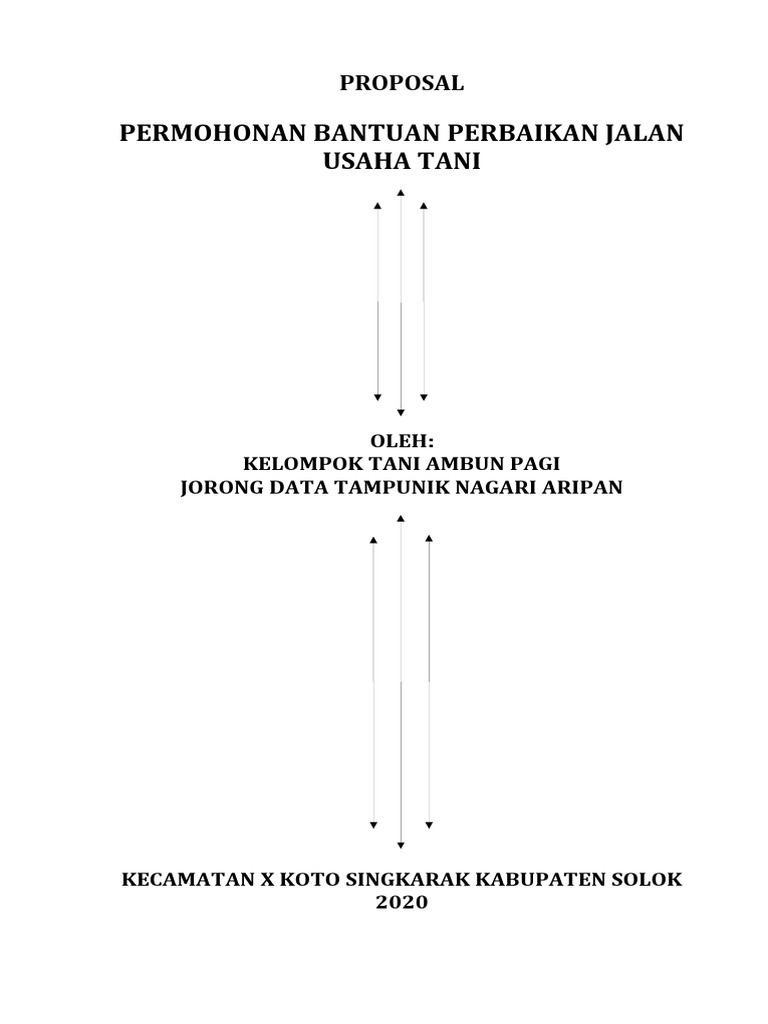 Proposal Jalan Usaha Tani (Ambun Pagi) | PDF