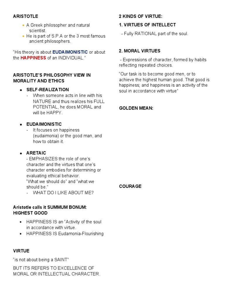 Eudaimonistic: Happiness | PDF | Virtue | Happiness