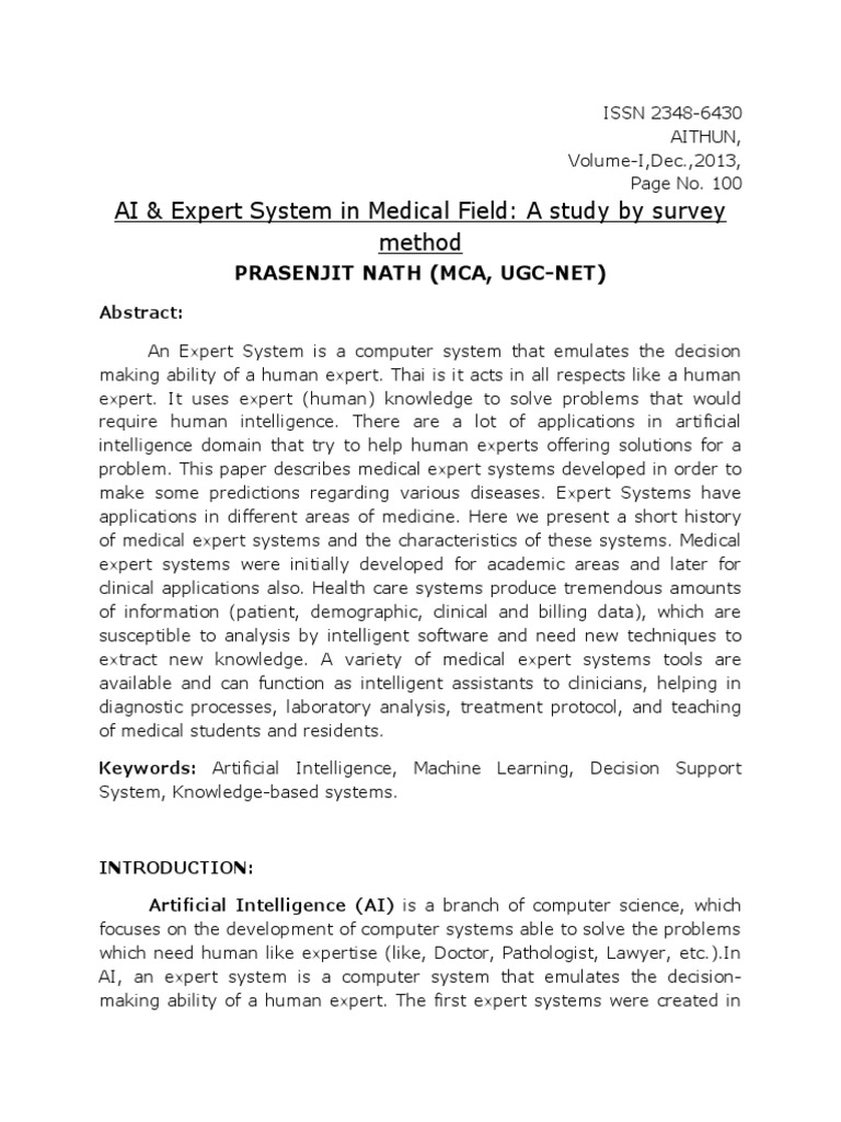 Artificial Intelligence and Expert System | PDF | Artificial ...