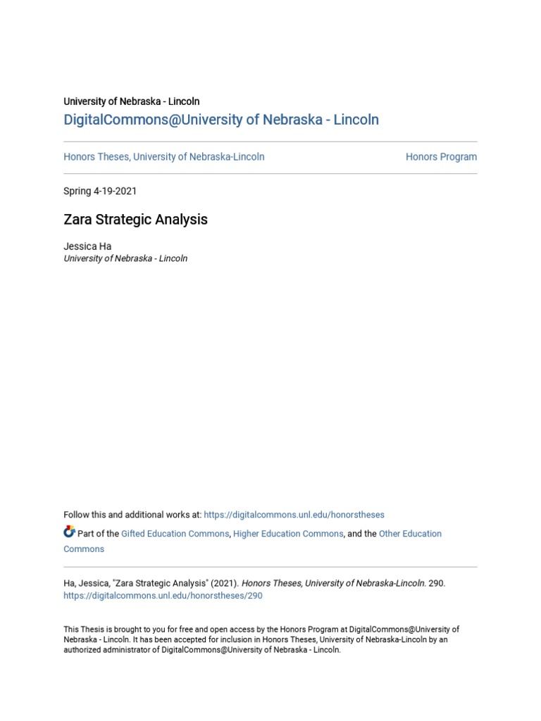 ZARA Strategic Analysis 2021 | PDF | Brand | Retail