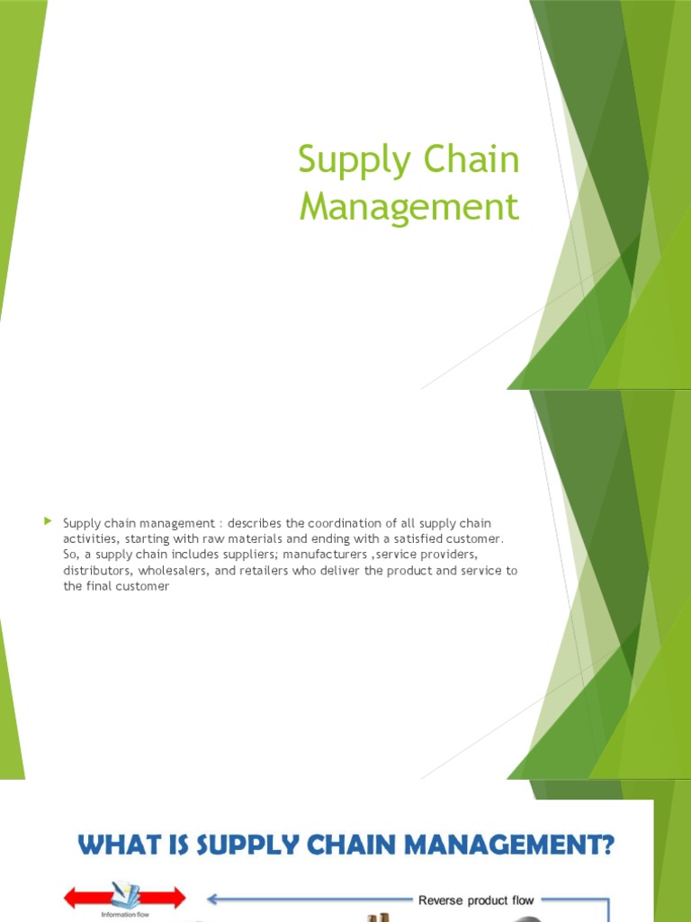Supply Chain Management | PDF | Supply Chain | Warehouse