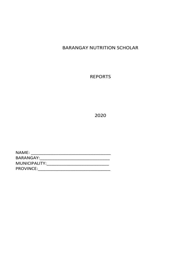 BNS RECORDS (Potrait) | PDF | Human Nutrition | Malnutrition