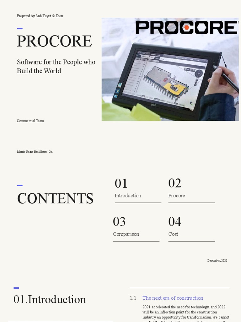 Manage Construction Projects with Procore | PDF | Cloud Computing ...
