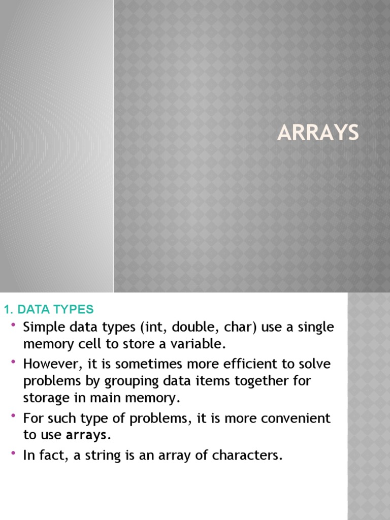 12 Arrays | PDF | Array Data Structure | Data Type