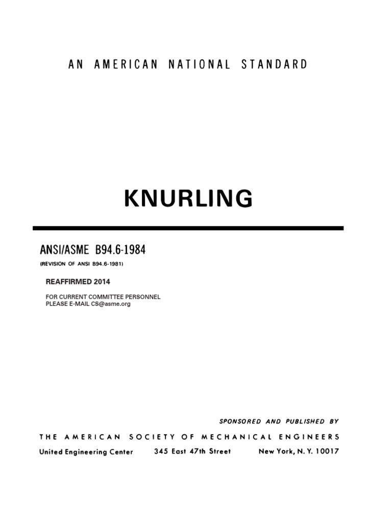 Asme B94.6-1984 (2014) | PDF | Gear | Patent