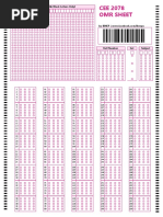 200 Question OMR Sheet Sample | PDF