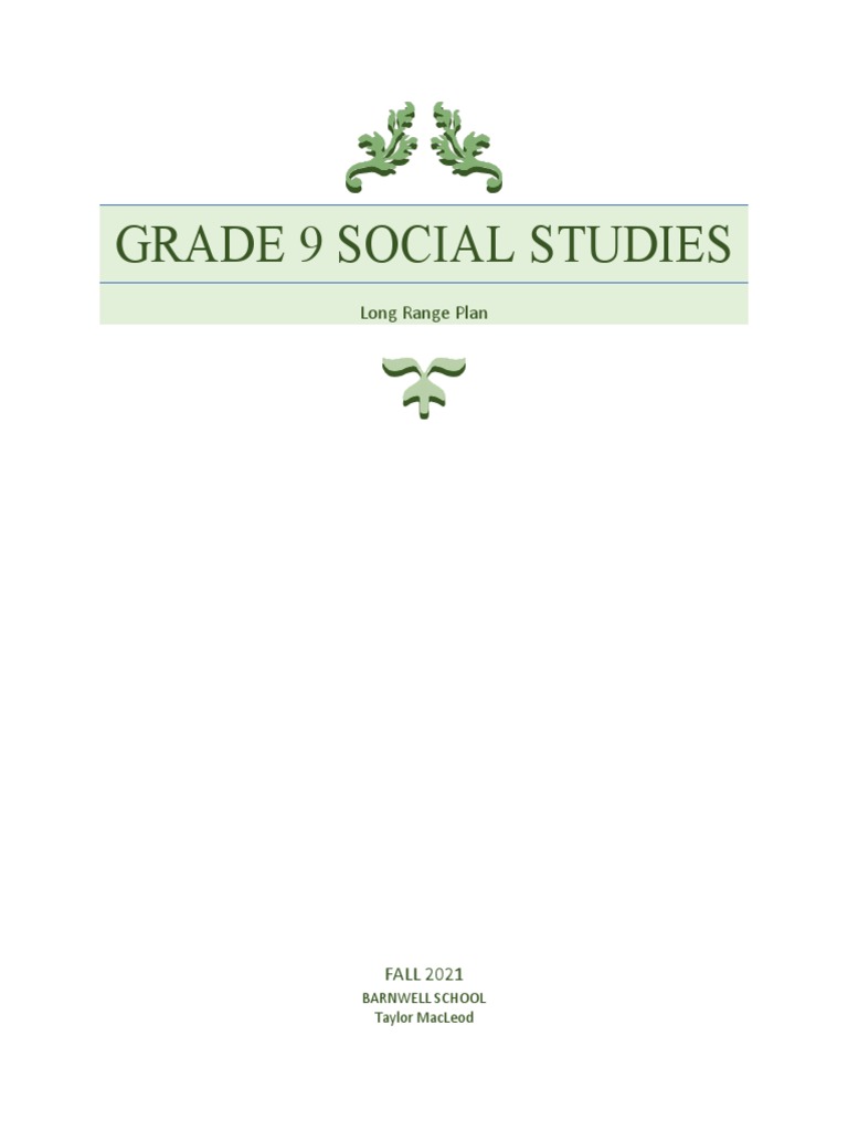 Alberta Grade 9 Social Studies Plan | PDF | Canada | Consensus Decision ...