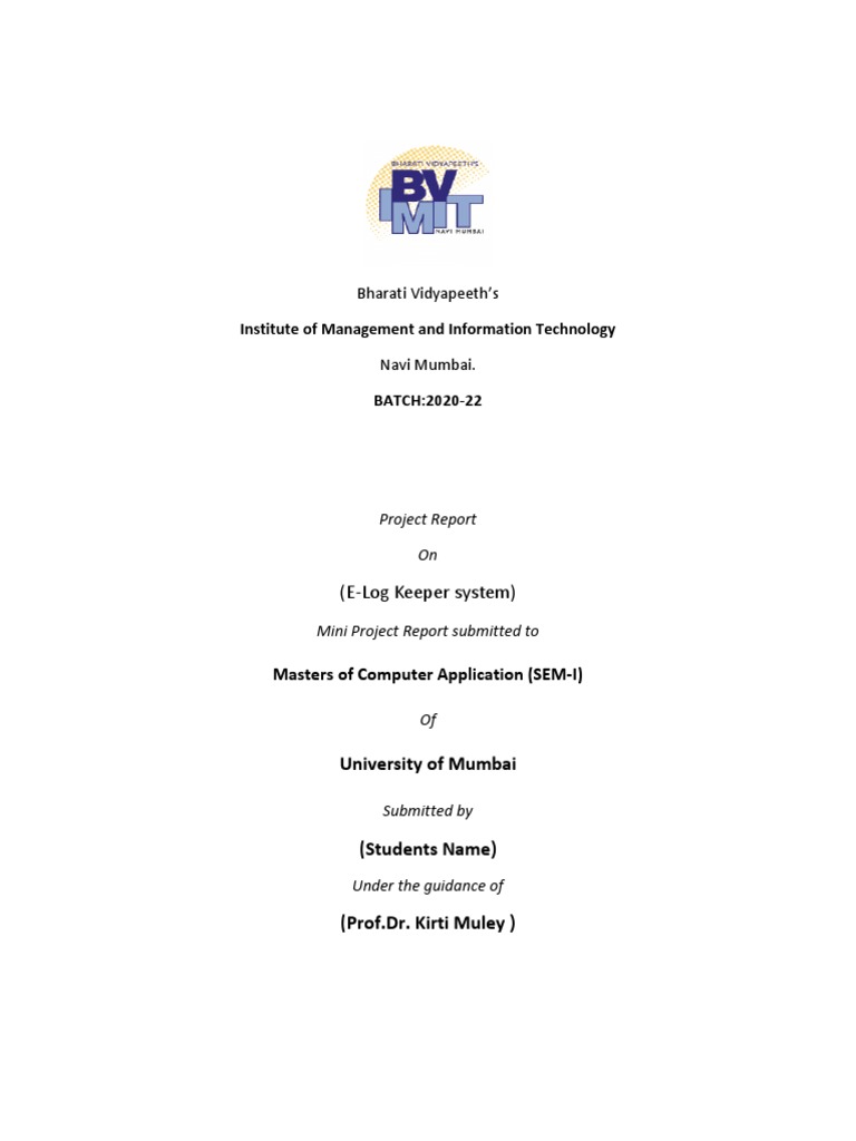 Institute of Management and Information Technology: Bharati Vidyapeeth ...