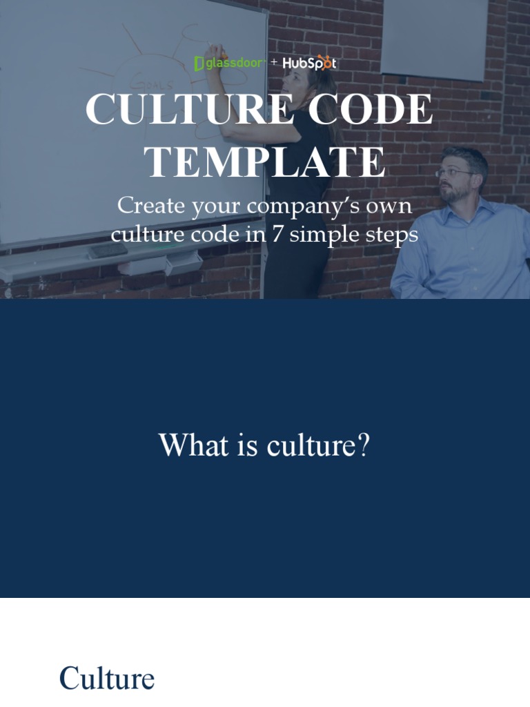 Culture Code Template: Create Your Company's Own Culture Code in 7 ...
