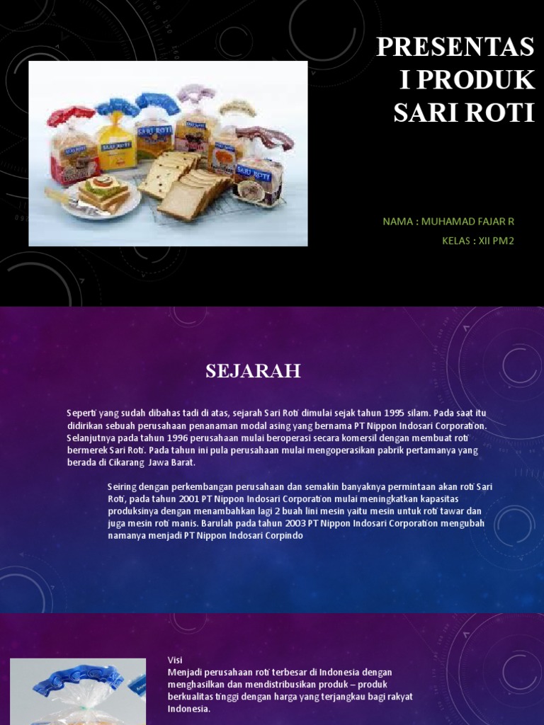 Sejarah dan Visi Sari Roti | PDF