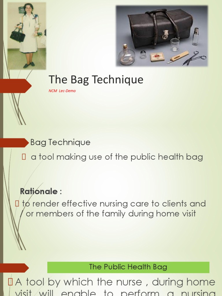 Bag Technique | PDF | Nursing | Patient