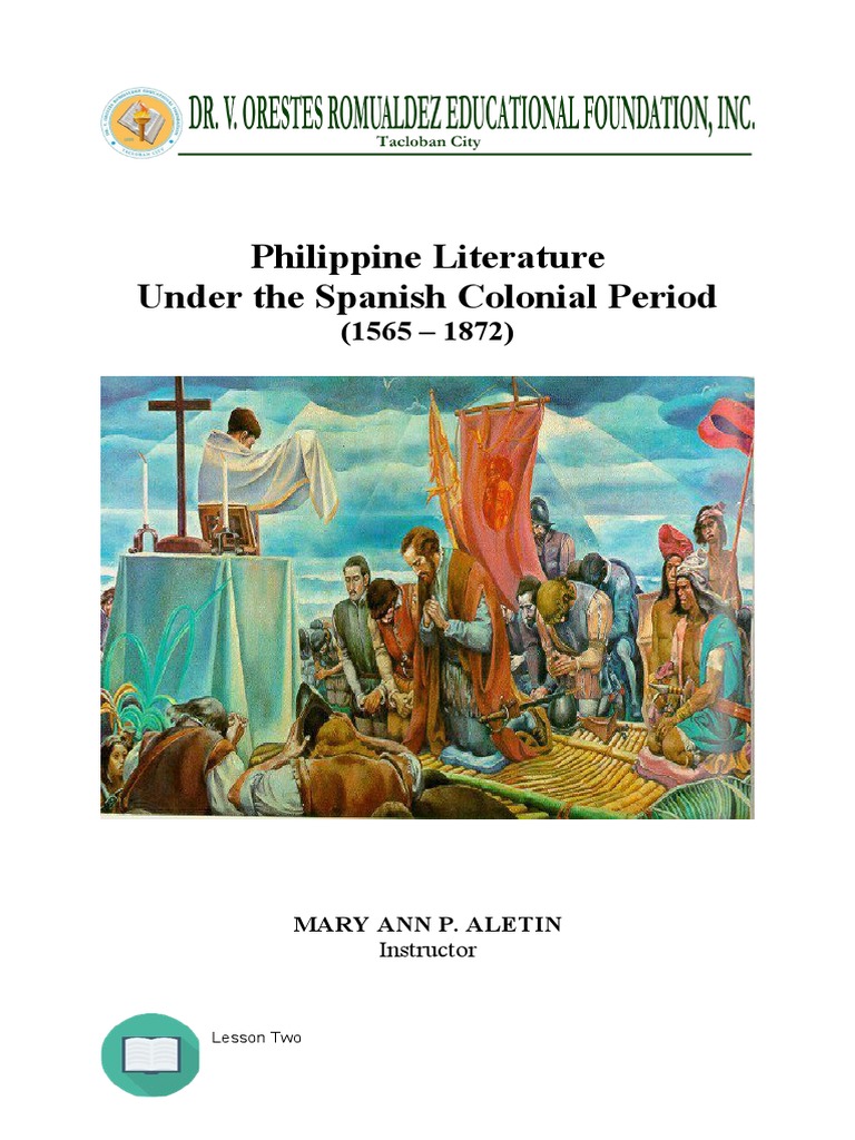 Lesson 3 Spanish Colonial Period in Philippine Literature | PDF ...