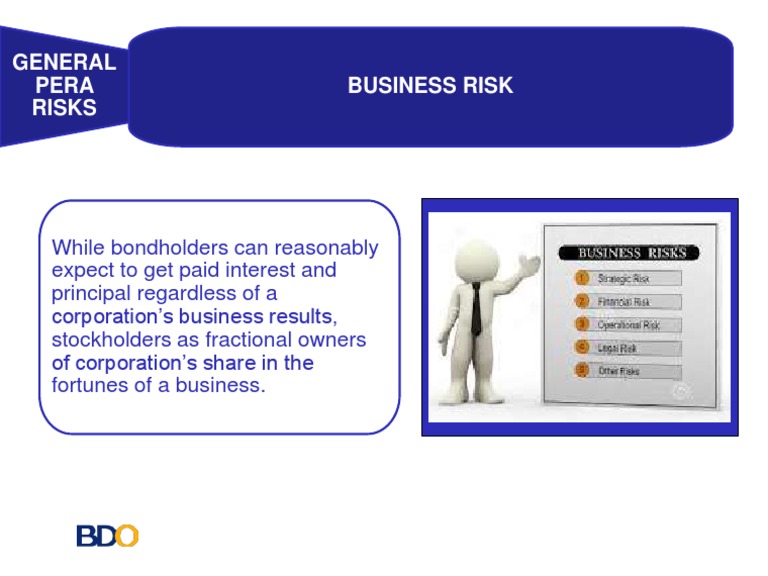 General Pera Risks Business Risk | PDF | Finance & Money Management | Law