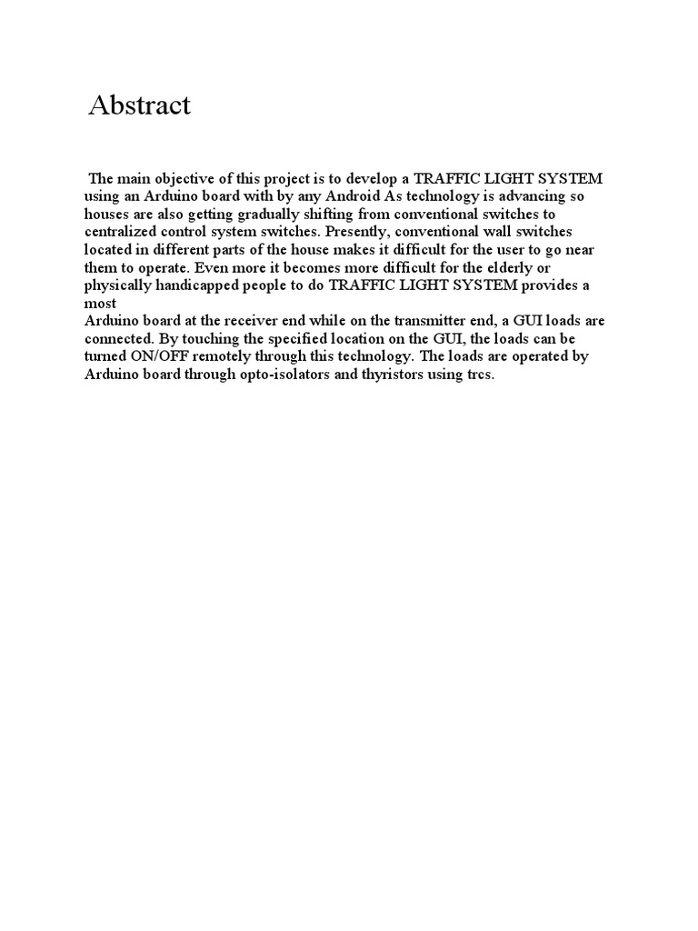 Traffic Light | PDF | Arduino | Traffic