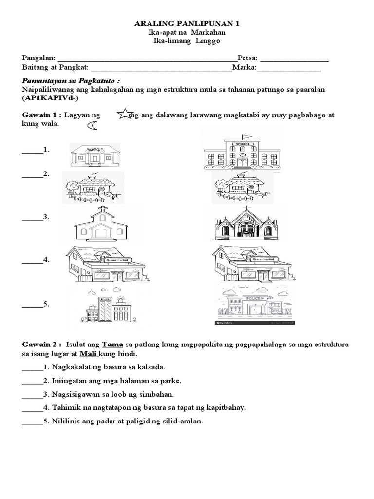 Activity Sheet Q4 W5 All Subjects | PDF
