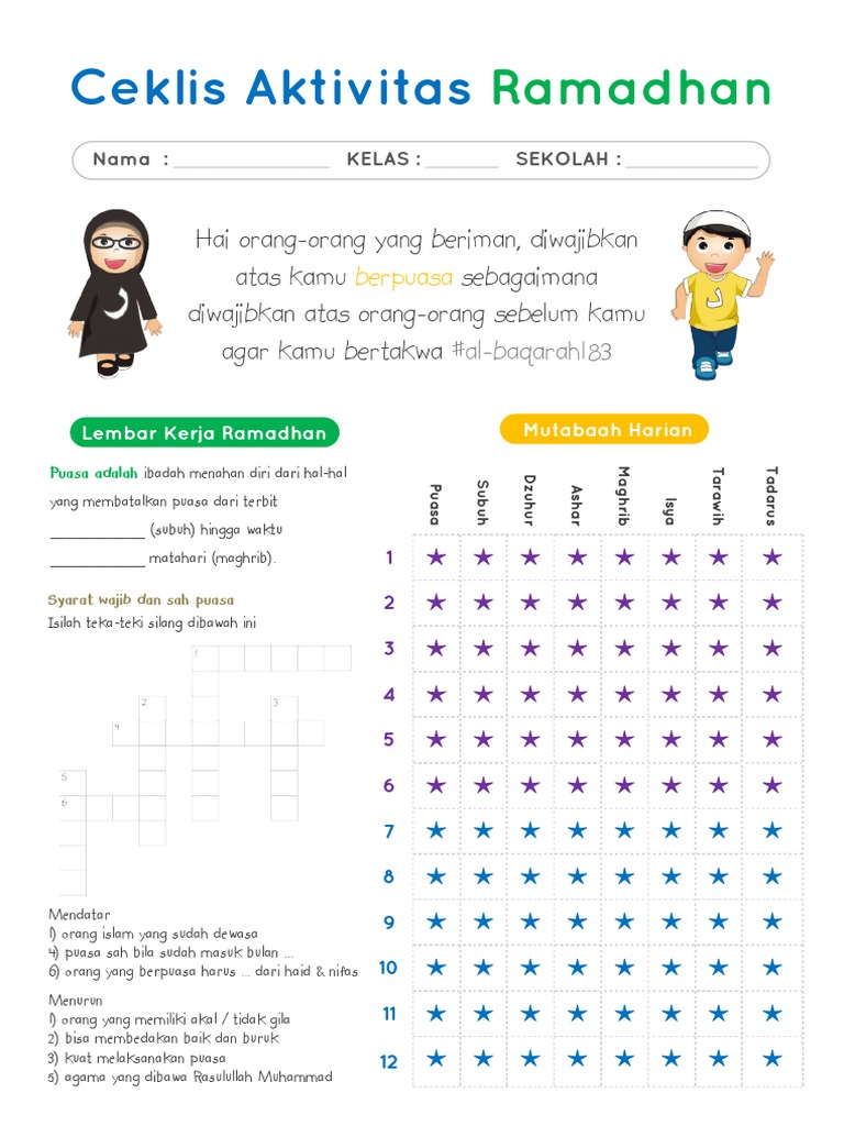 Ceklis Aktivitas Ramadhan | PDF